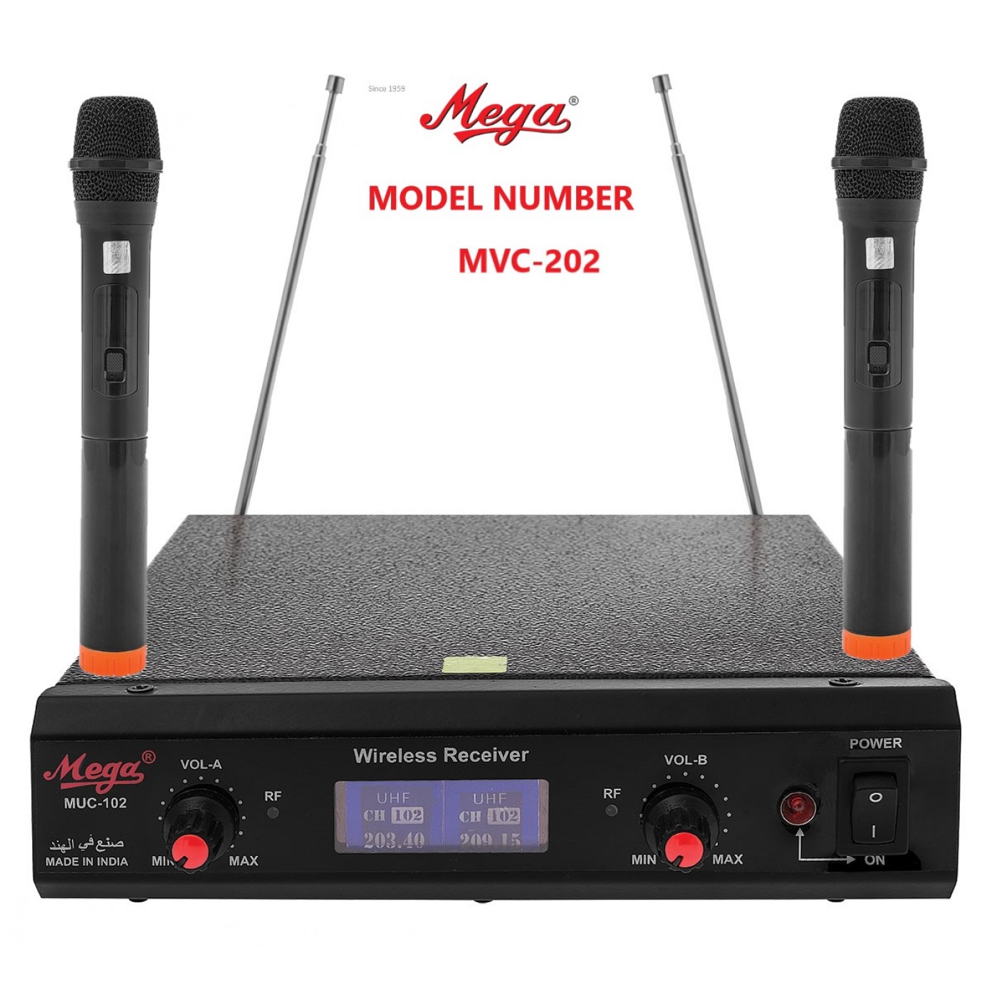 VHF DUAL CORDLESS MIKE